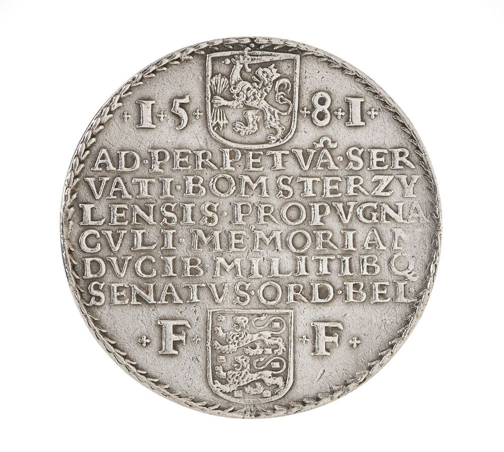 Beloningspenning verdediging schans Bomsterzijl, 1581 | Groninger ...