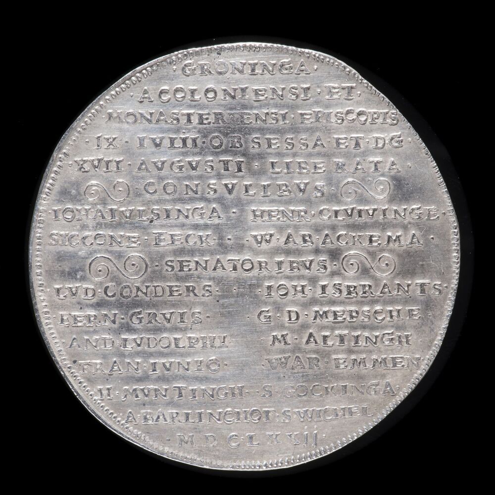 Penning Gronings Ontzet 1672 | Groninger Museum Collectie