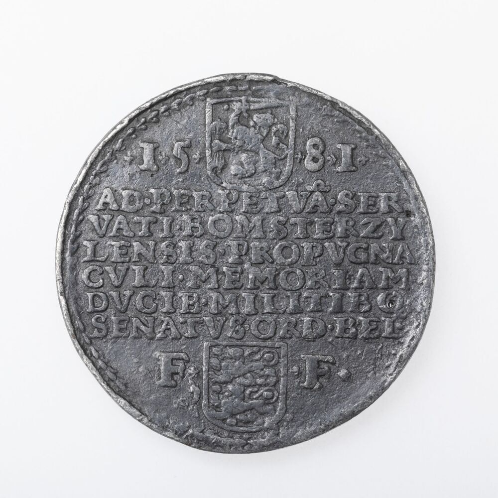 Beloningspenning verdediging schans Bomsterzijl, 1581 | Groninger ...